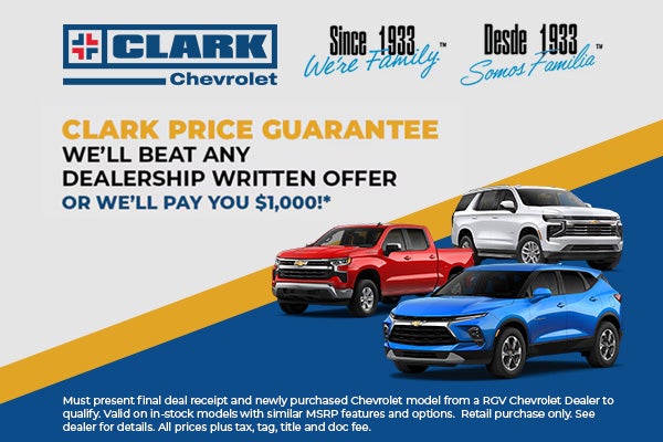 Clark Chevrolet | Your Trusted Chevy Dealer in McAllen, TX